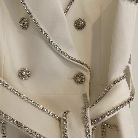 style by gg | Dresses | Balmain Inspired Style By Gg White Diamond ...
